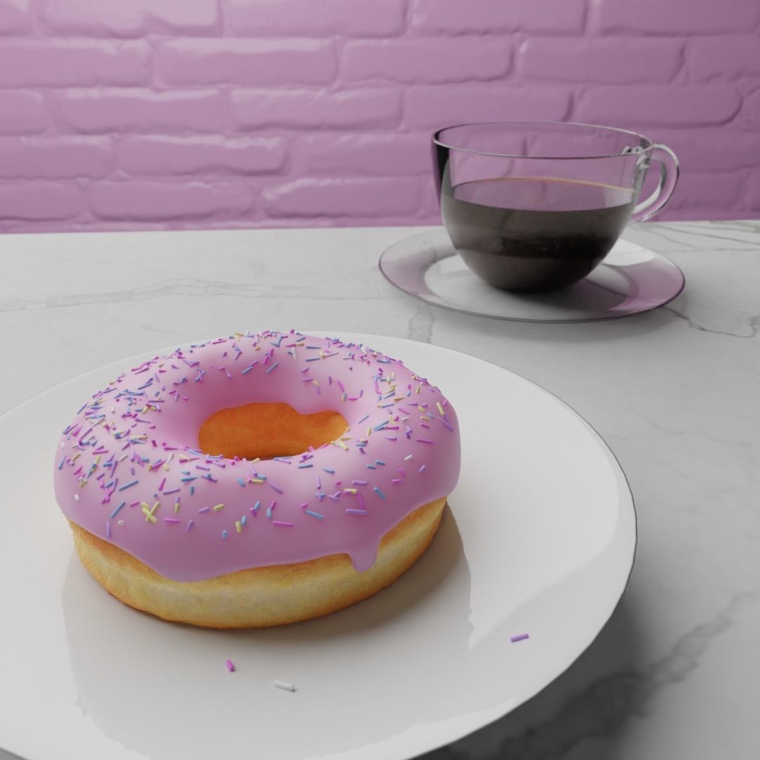 animated 3D Donut | CGTrader