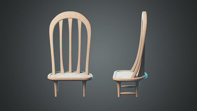 Cartoon chair 3D model | CGTrader