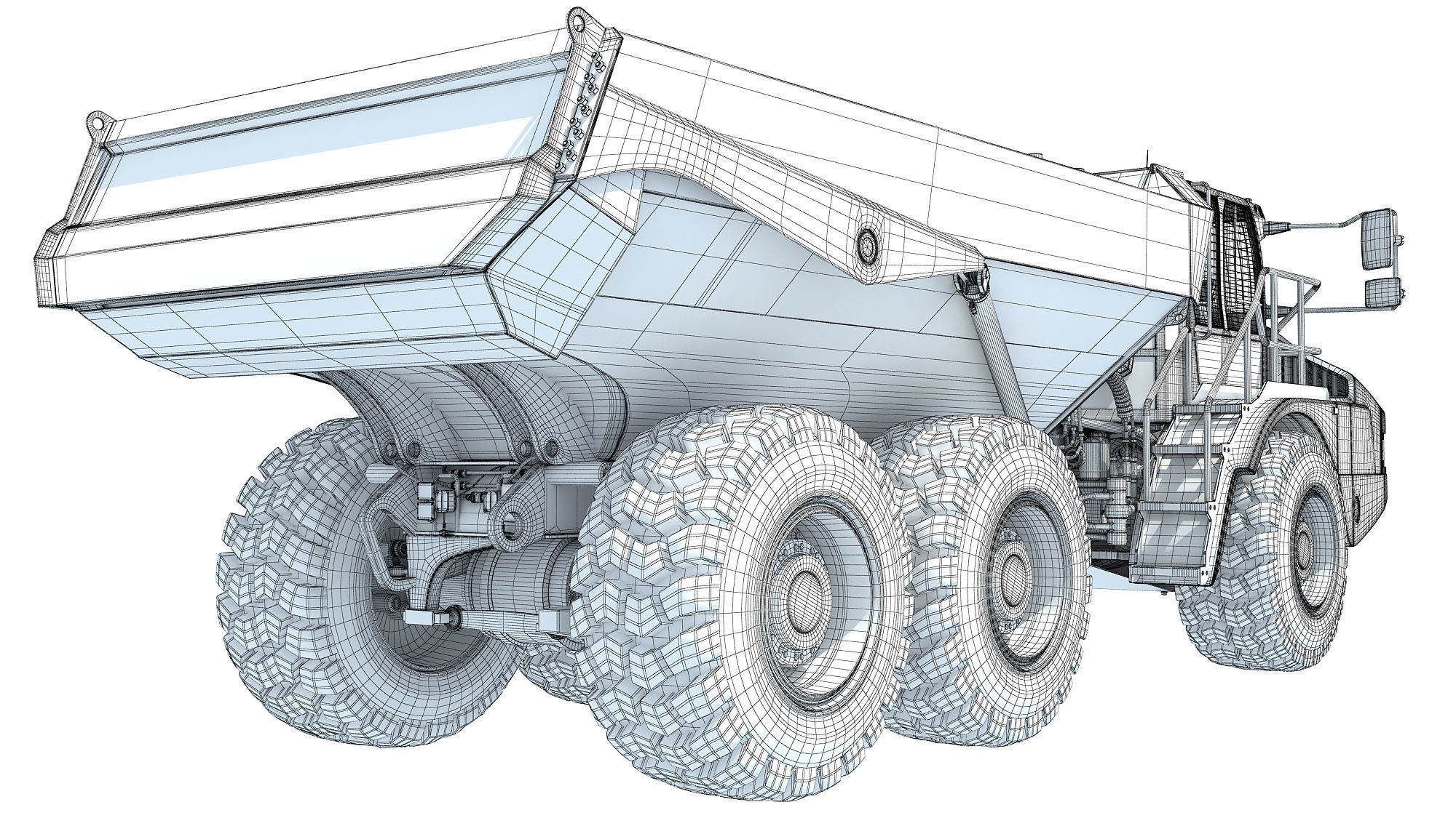 Articulated Truck 3D model | CGTrader
