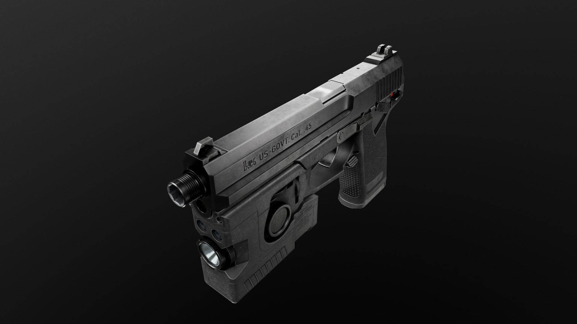 3D model HK Mark 23 45acp SOCOM Handgun VR / AR / low-poly | CGTrader