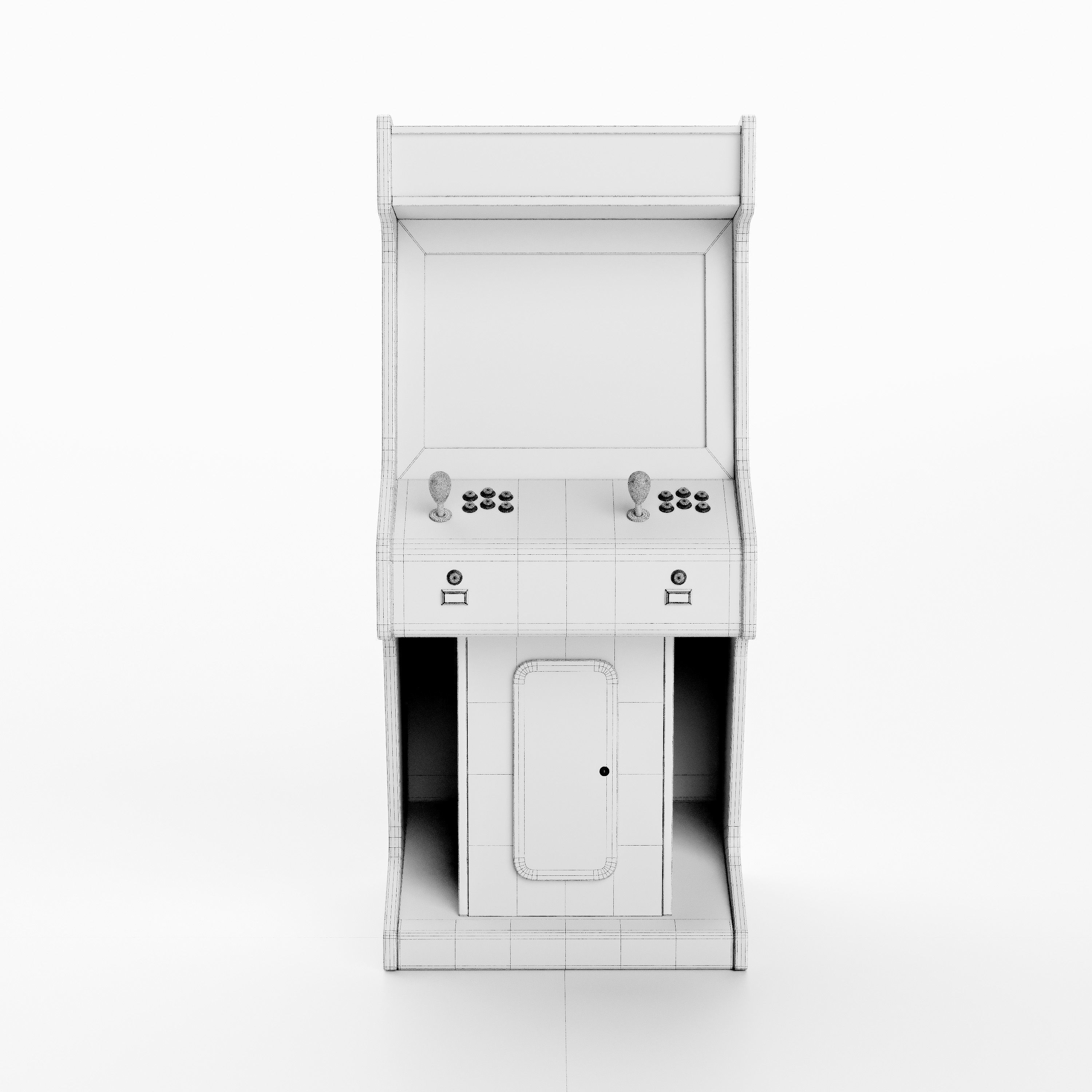 Arcade Game Machine Cabinet 3D model | CGTrader