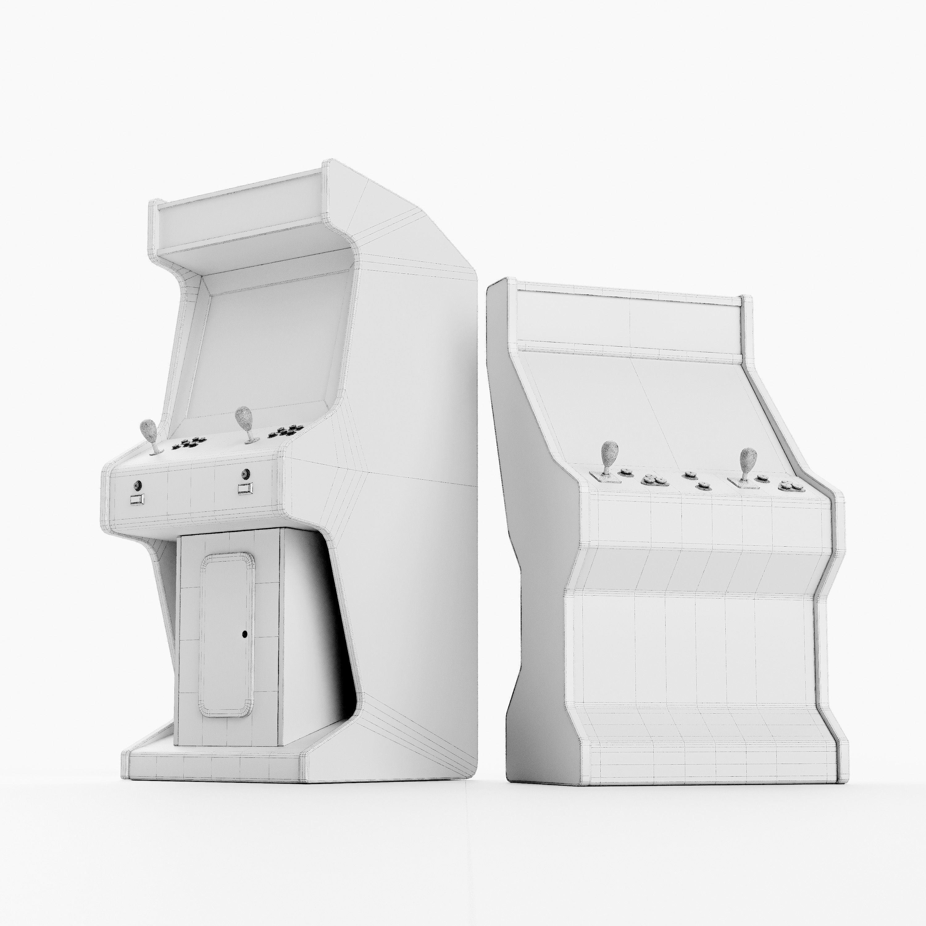 Arcade Game Machine Cabinet 3D model | CGTrader