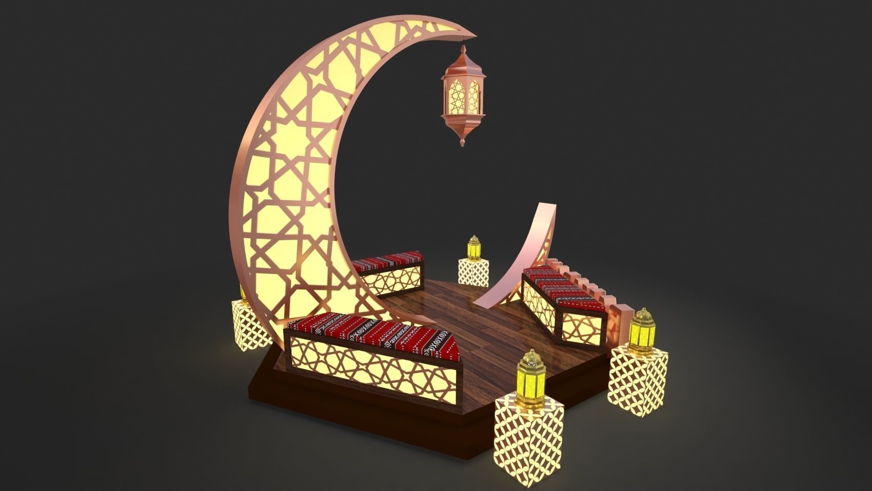 Ramadan Majlis 3D model | CGTrader