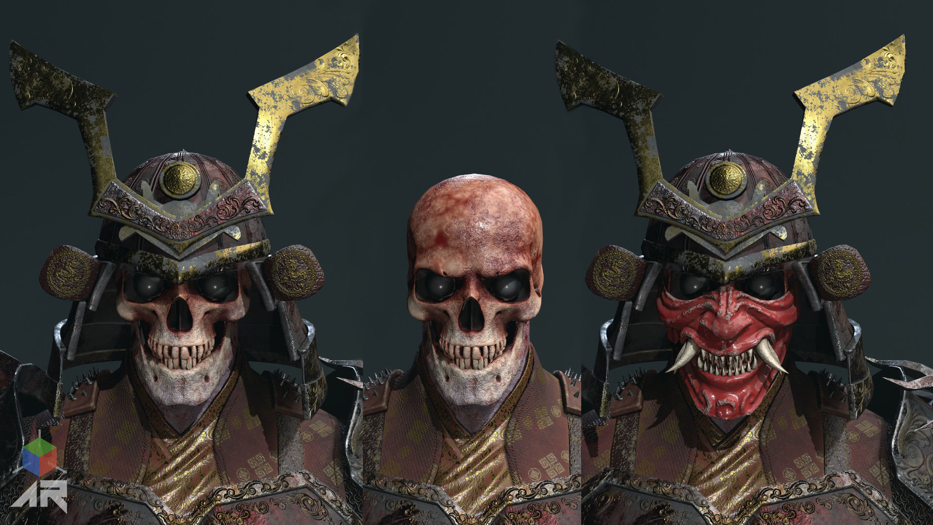 3D model Dead Samurai VR / AR / low-poly | CGTrader