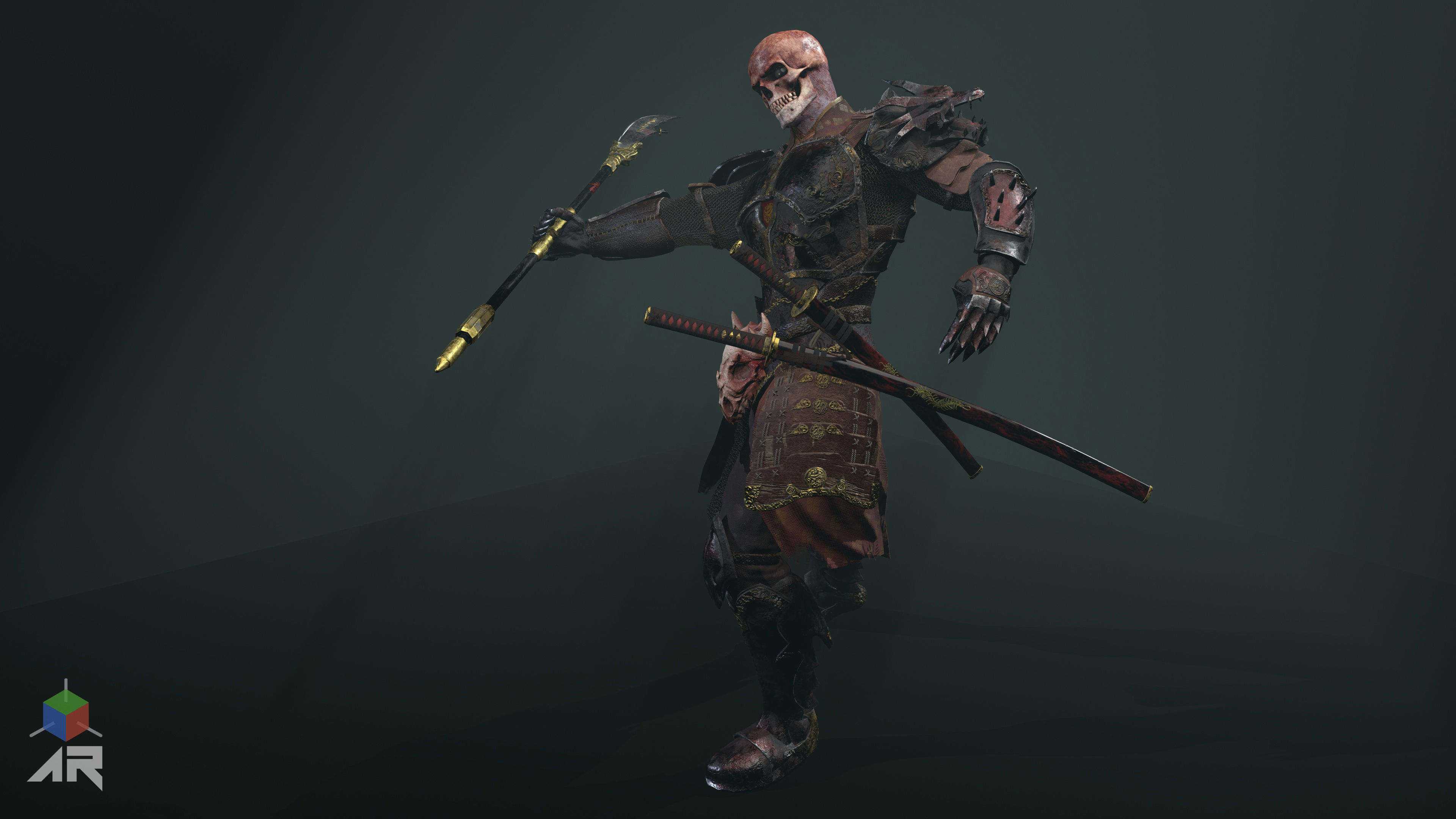 3D model Dead Samurai VR / AR / low-poly | CGTrader