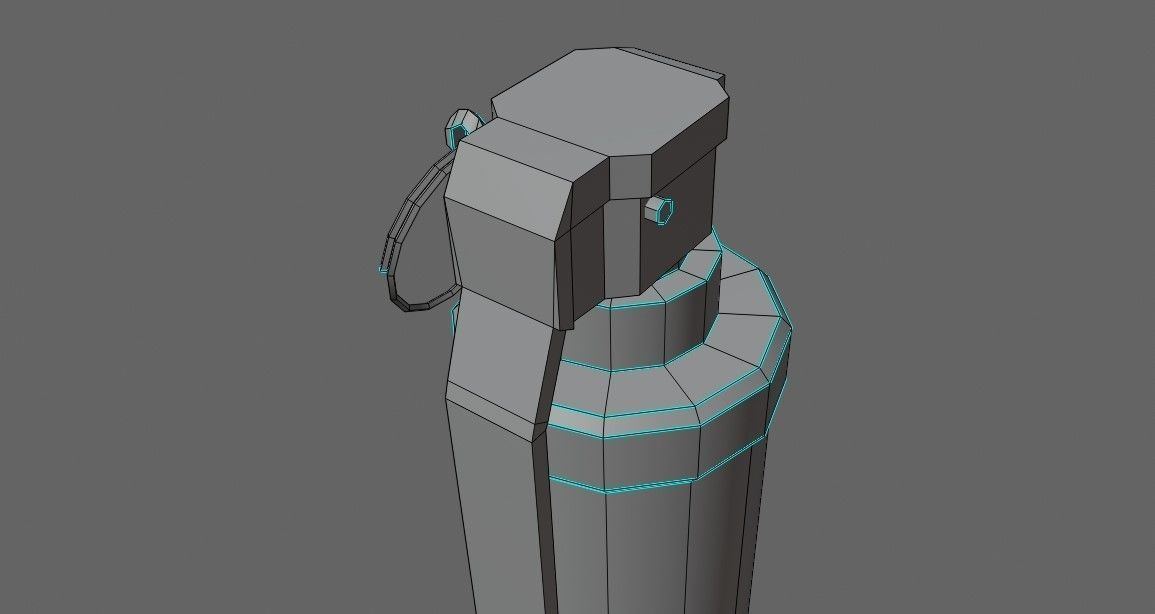 3D model Flash Grenade - Flare Explosive - Granada VR / AR / low-poly ...