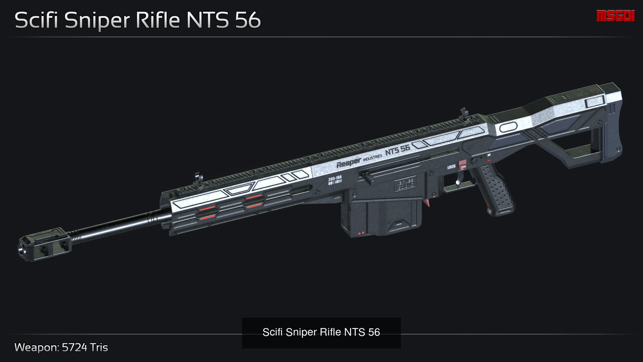 Scifi Sniper Rifle Collection | CGTrader