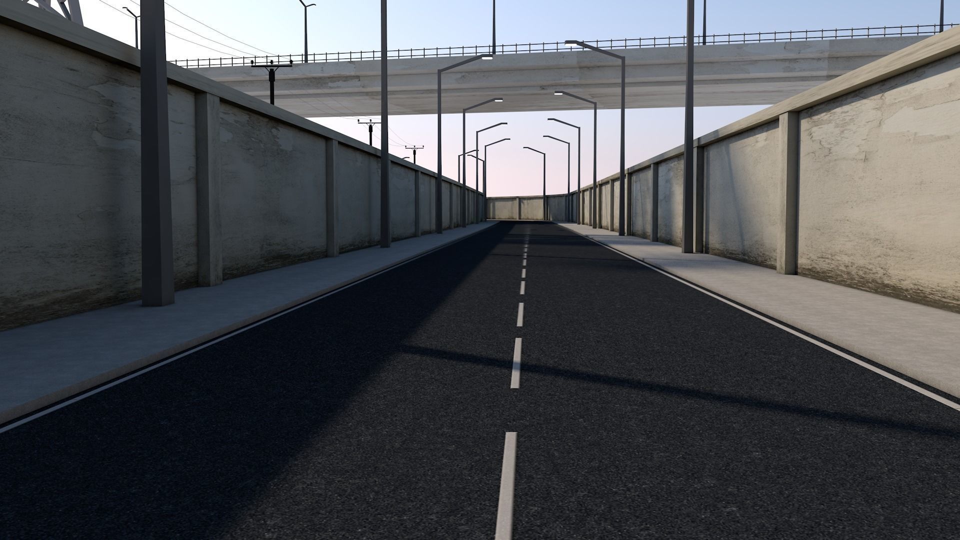 Highway 3D model | CGTrader