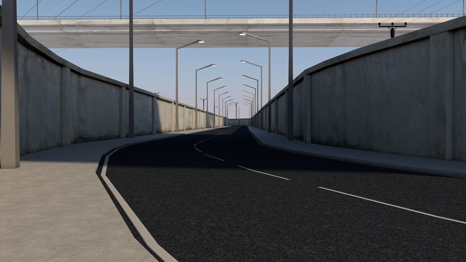 Highway 3D model | CGTrader