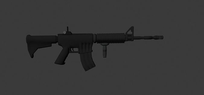 AssaultRifle ar - rifle free VR / AR / low-poly 3D model | CGTrader
