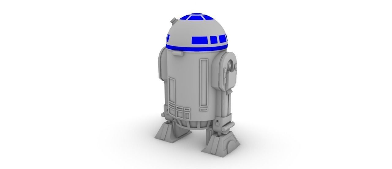 Droid R2-D2 3D model 3D printable | CGTrader