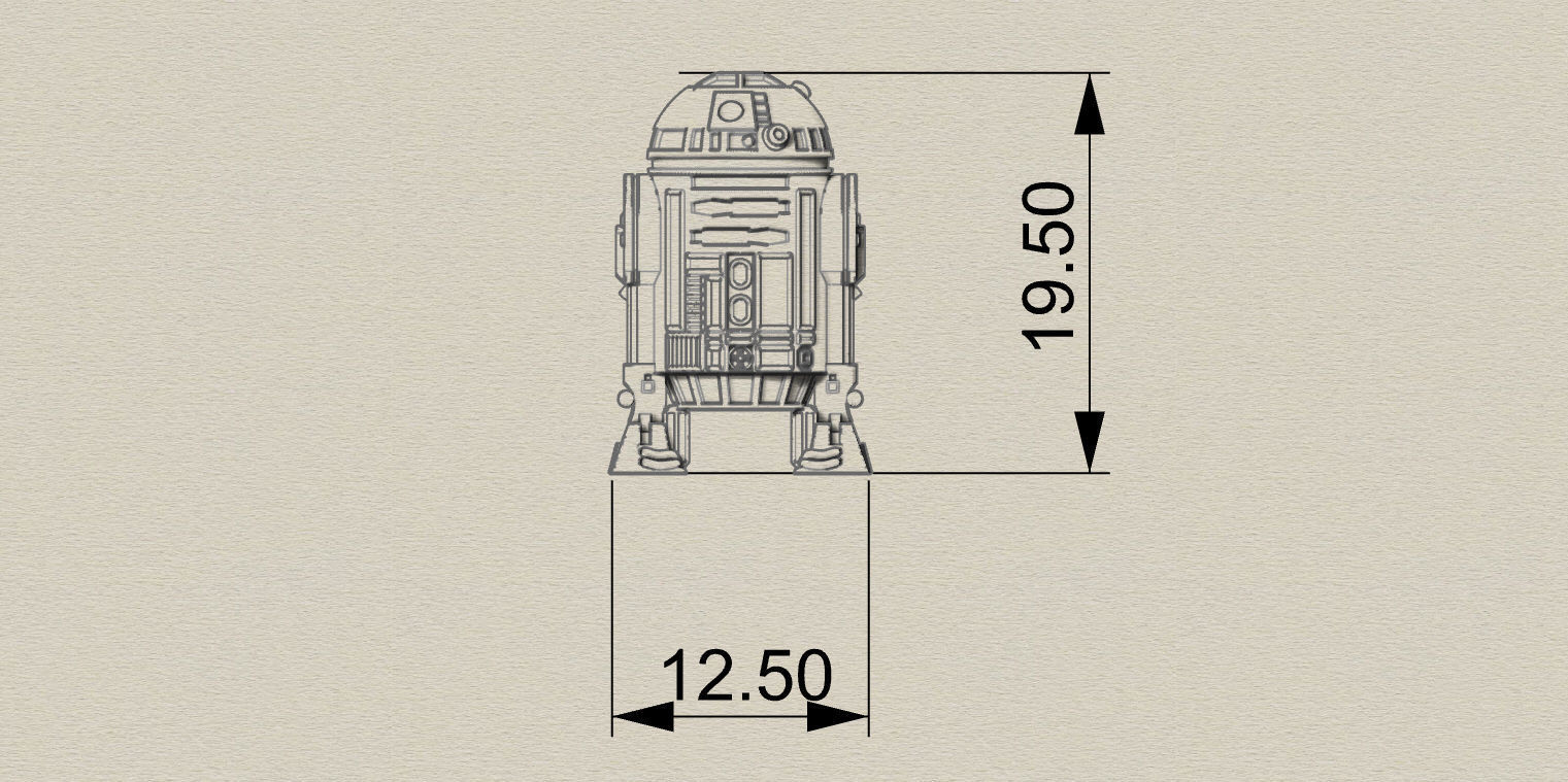 Droid R2-D2 3D model 3D printable | CGTrader