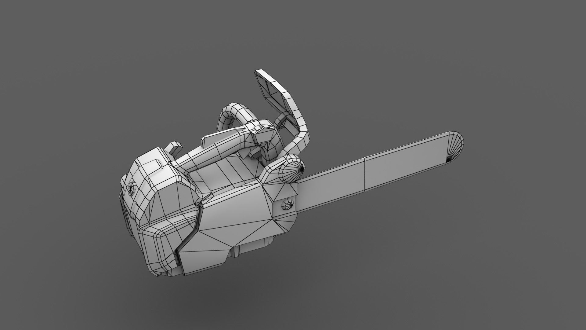 Petrol Chainsaw free VR / AR / low-poly 3D model | CGTrader