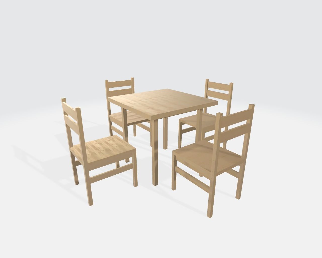 Collection - Table Layouts with chairs Square and Round 3D model | CGTrader