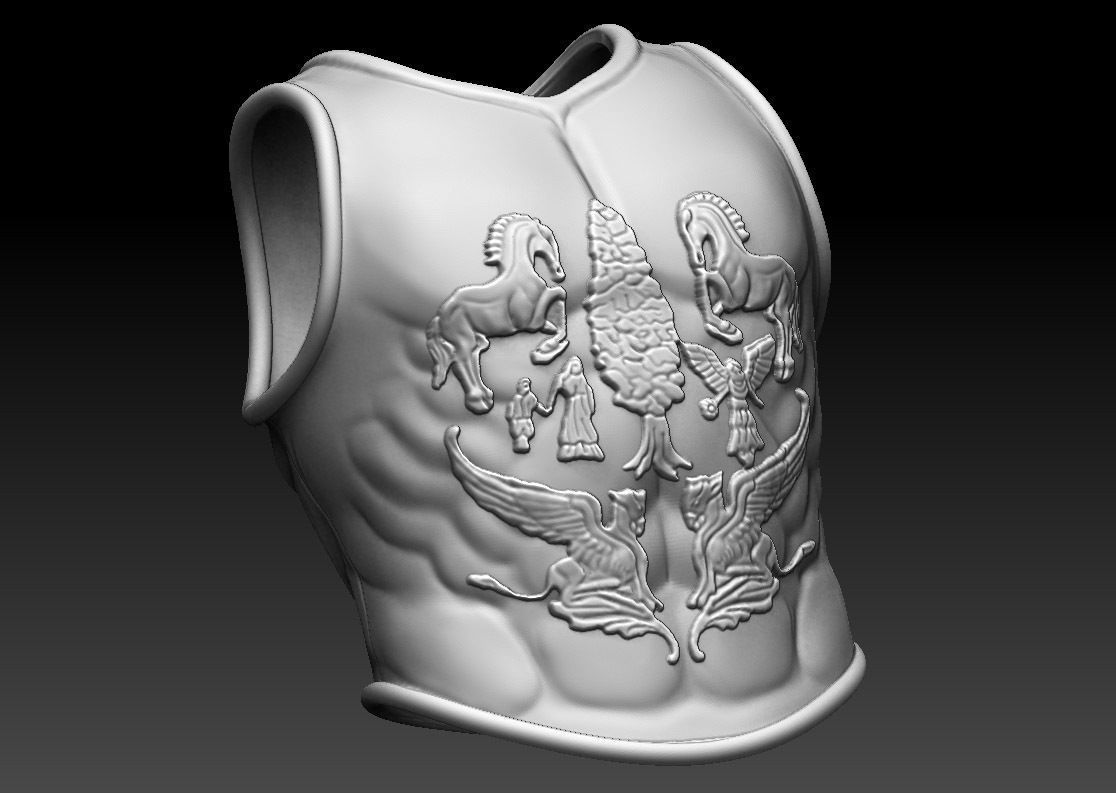 Gladiator Armor 3D Print 3D model 3D printable | CGTrader