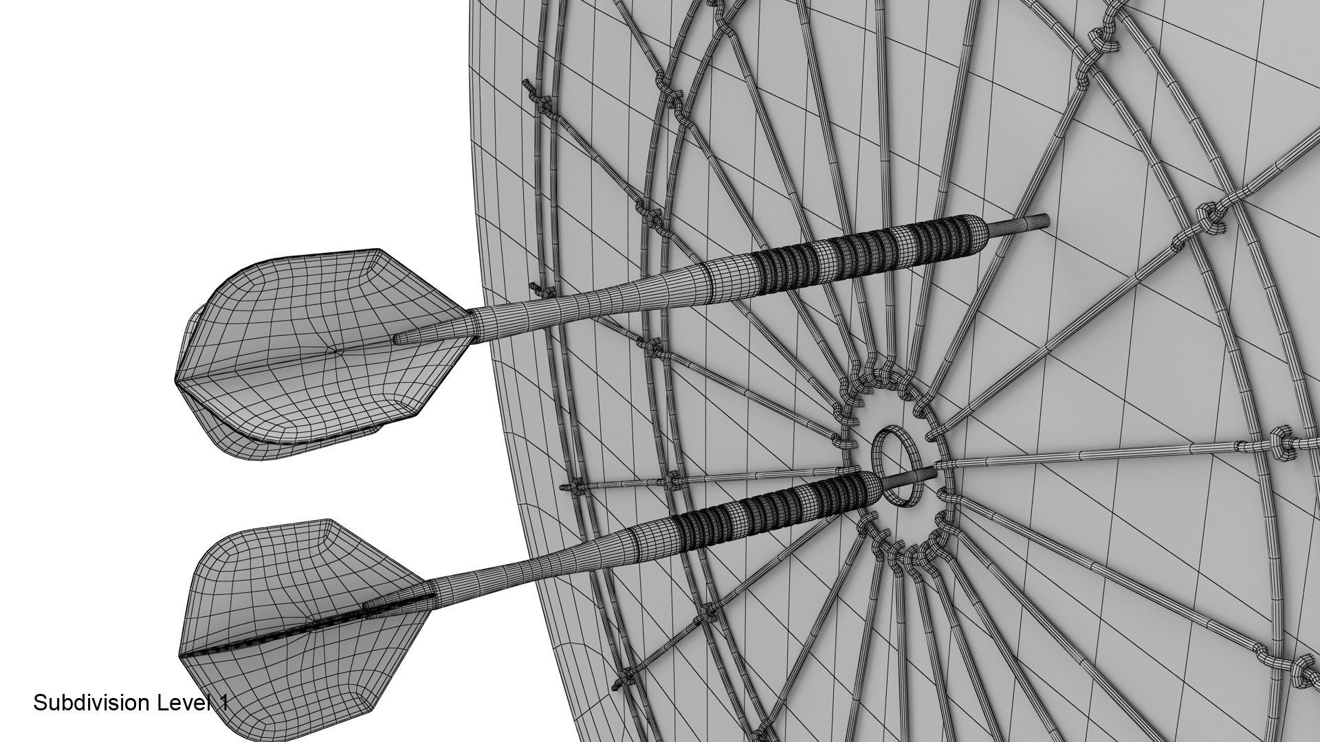 Dartboard and Darts 3D model | CGTrader