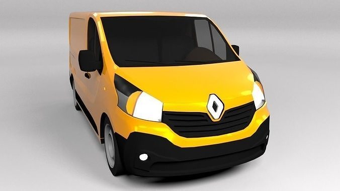 3D model RENAULT TRAFFIC 2015 LOWPOLY VR / AR / low-poly | CGTrader
