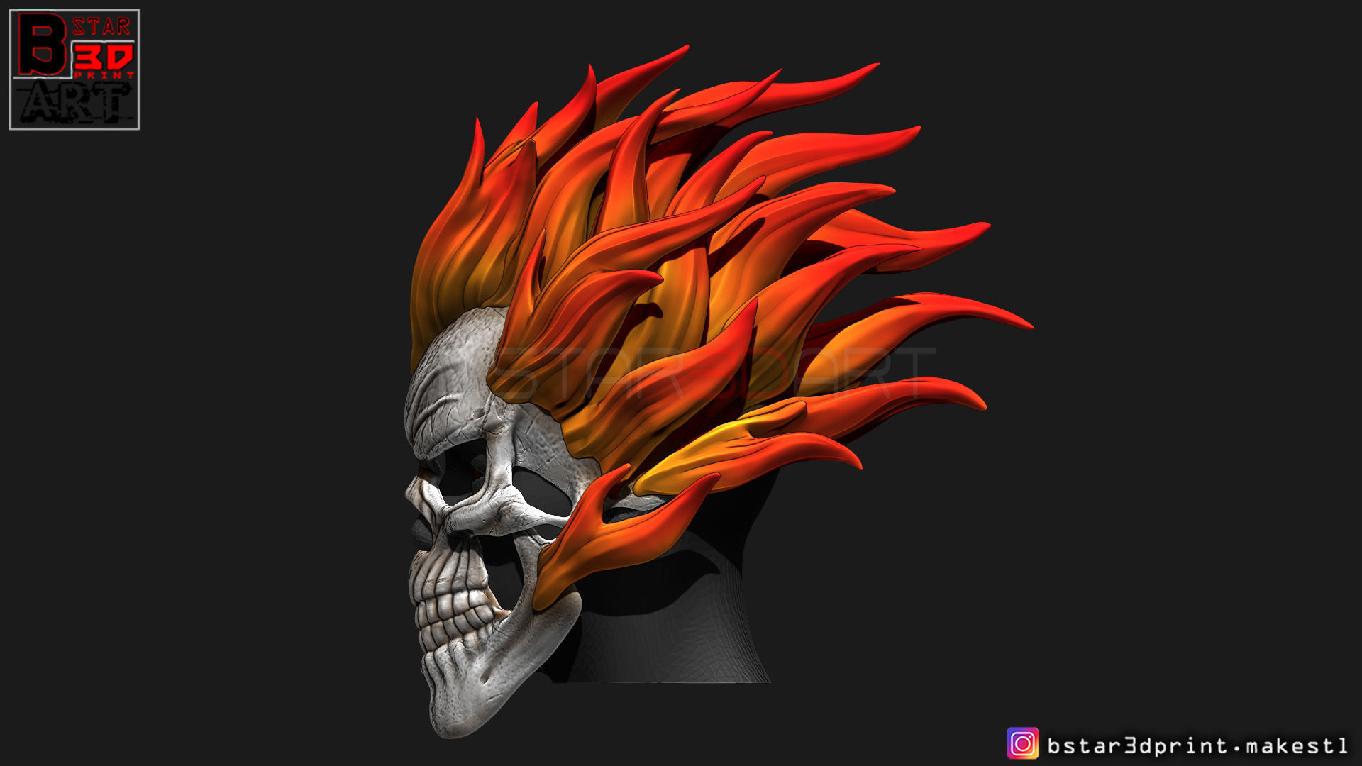 Ghost Rider mask -Agents of SHIELD - Marvel comics 3D model 3D ...