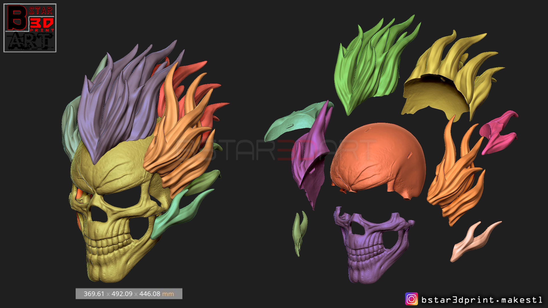 Ghost Rider mask -Agents of SHIELD - Marvel comics 3D model 3D ...