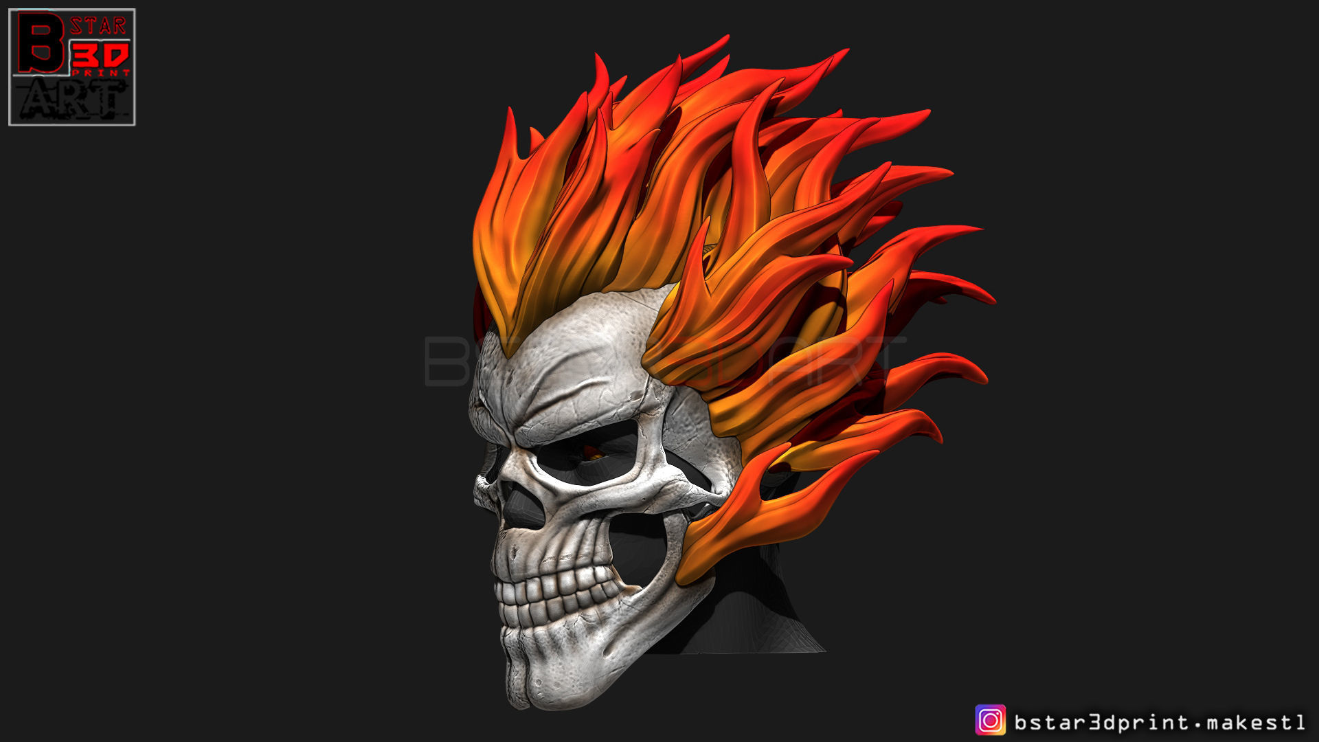 Ghost Rider mask -Agents of SHIELD - Marvel comics 3D model 3D ...