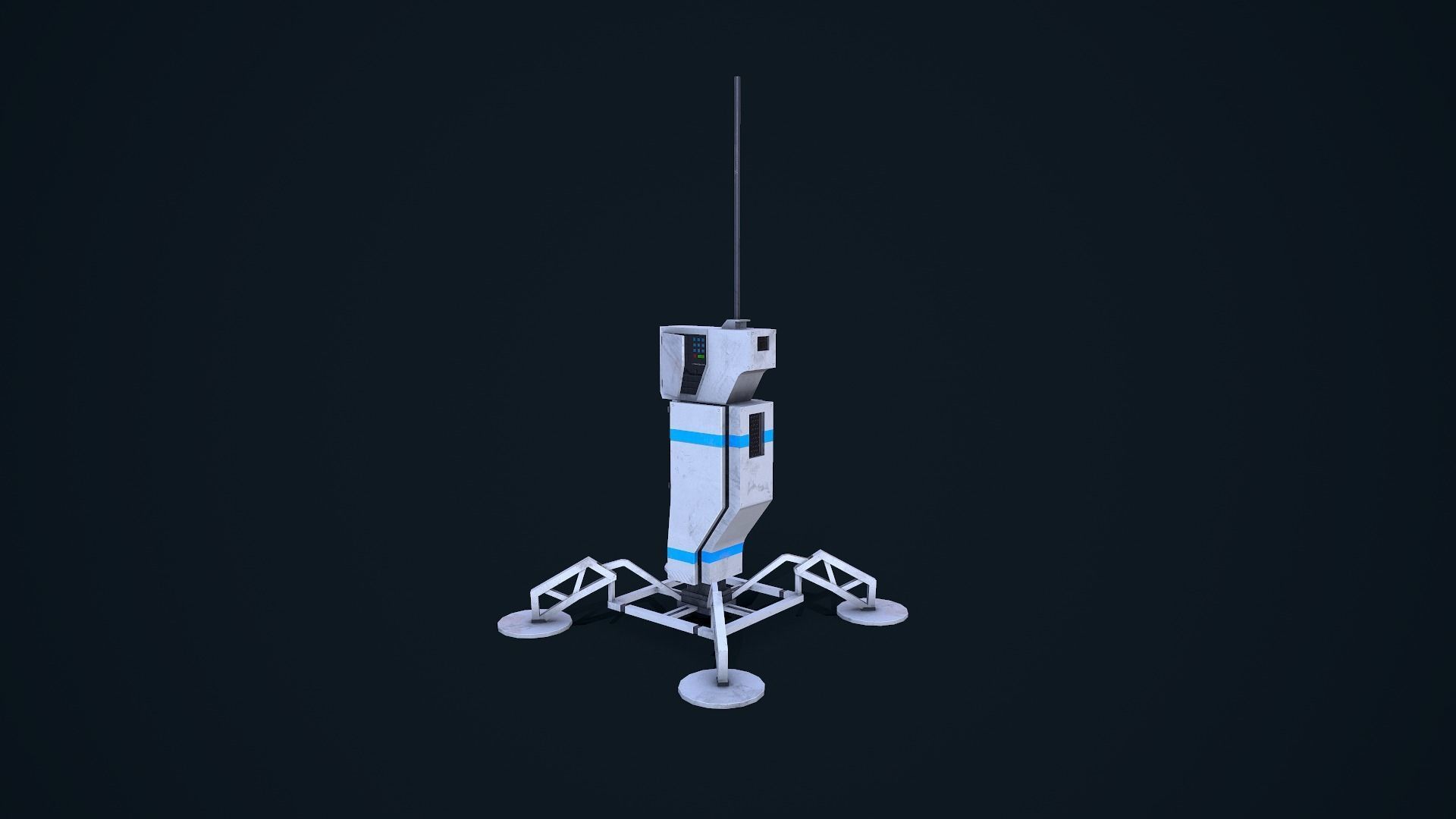 3D model Sci-Fi Beacon VR / AR / low-poly | CGTrader