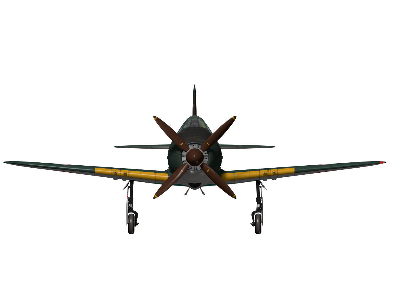 Mitsubishi J2M3 RAIDEN 3D model | CGTrader