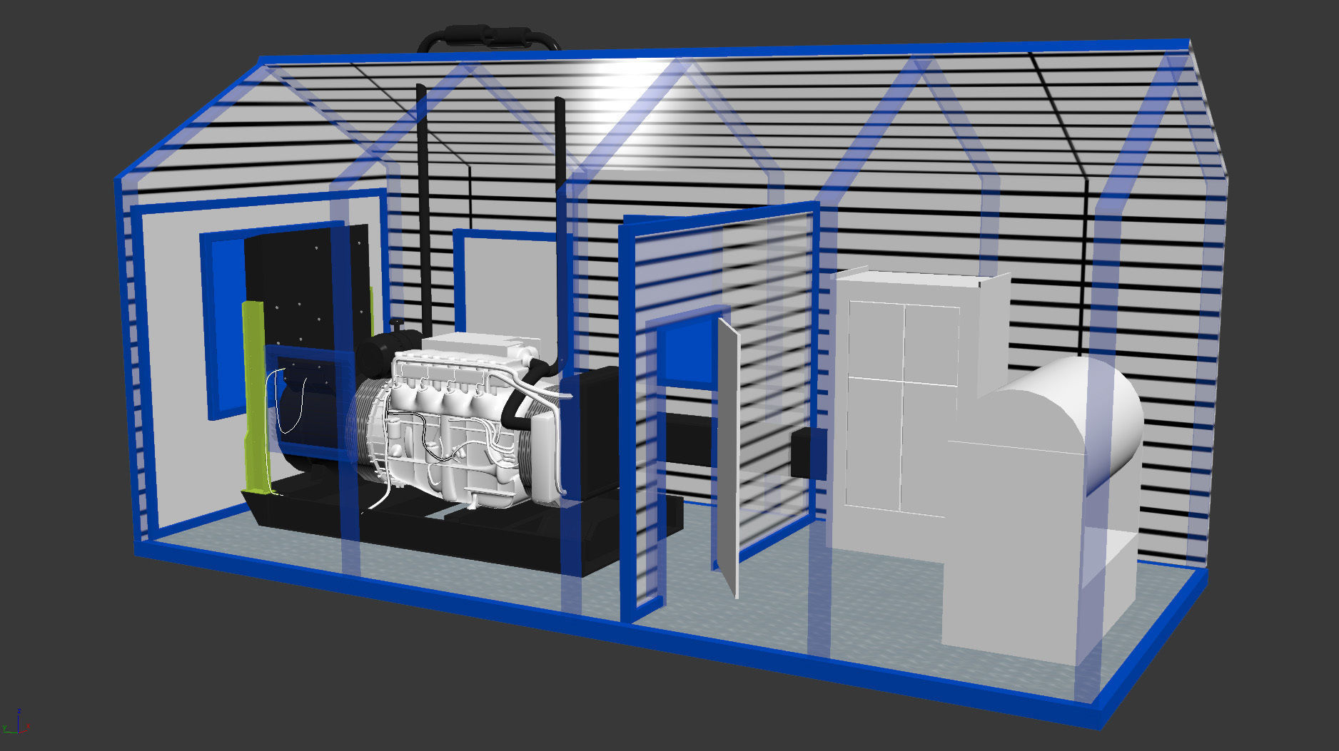 Compressor block container 3D model | CGTrader