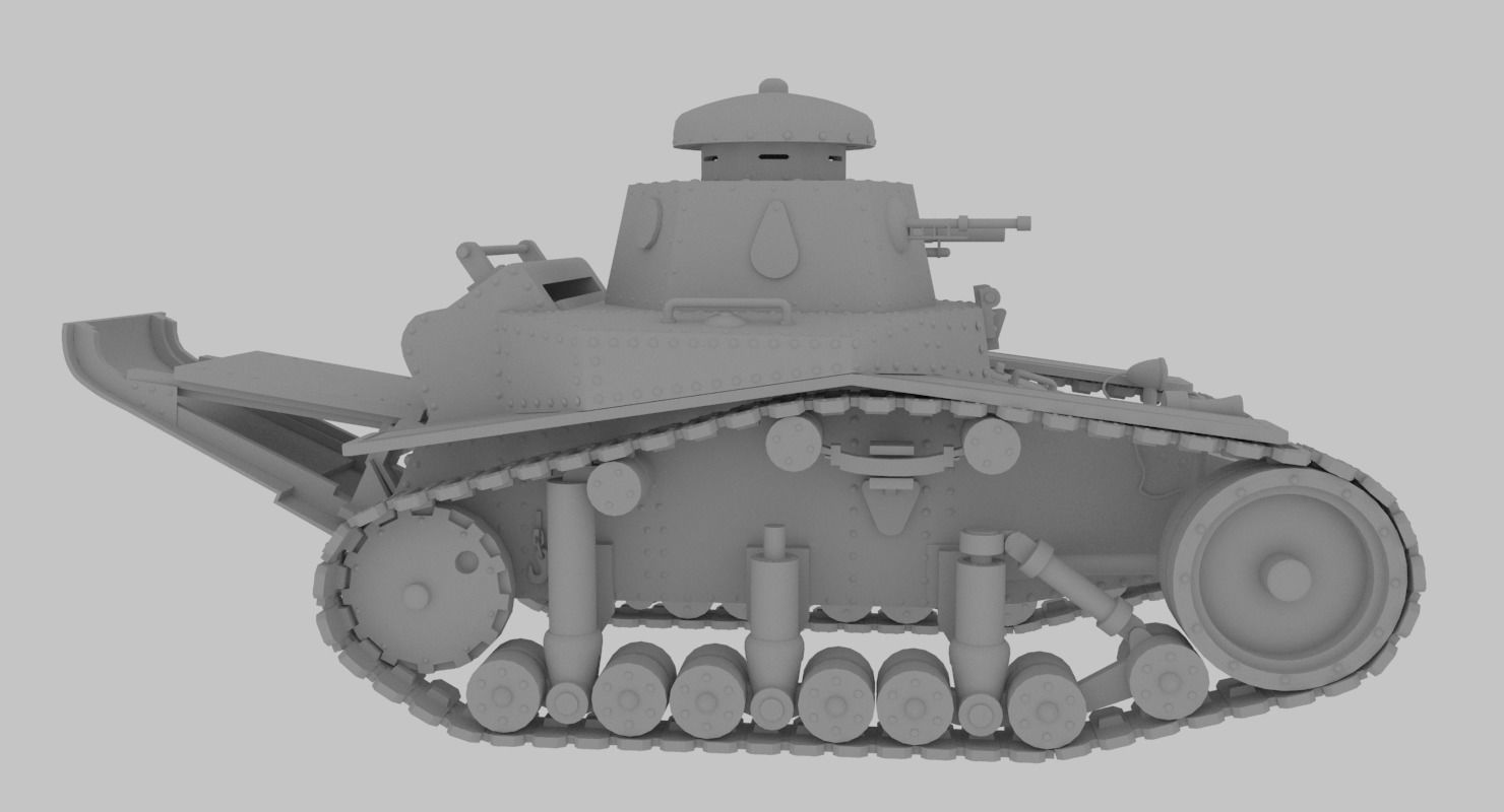 3D model Tank T-18 VR / AR / low-poly | CGTrader
