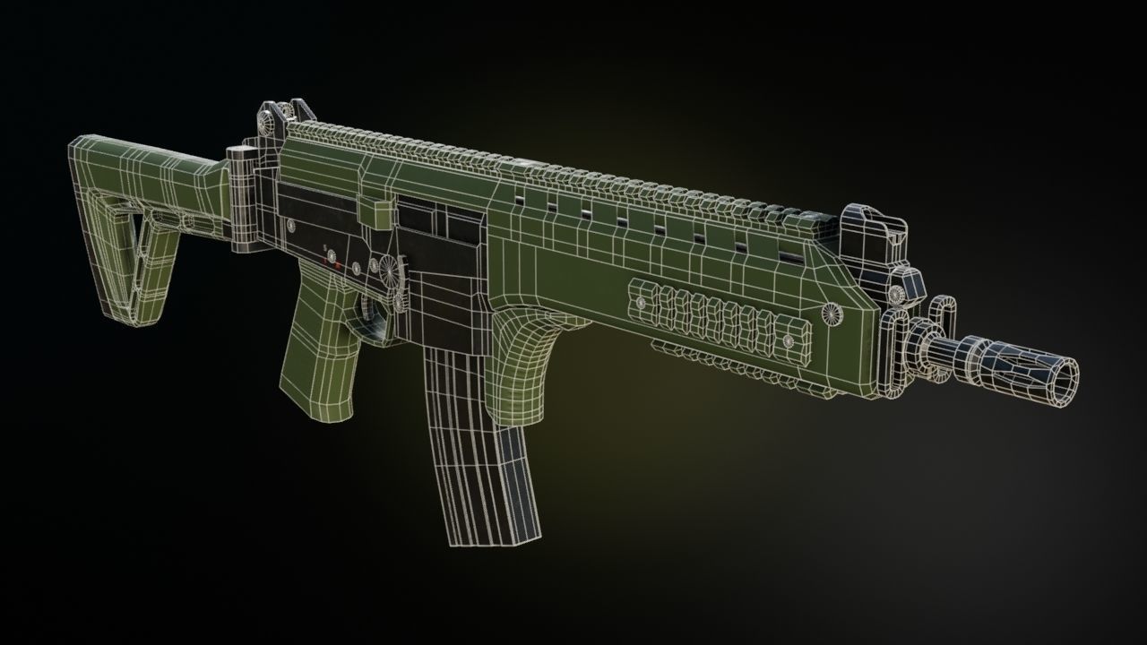 3D model Imbel IA2 Assault Rifle VR / AR / low-poly | CGTrader