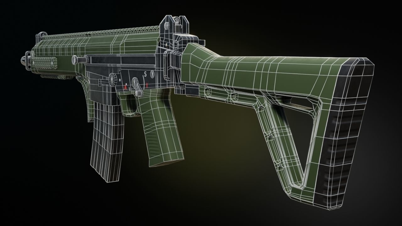3D model Imbel IA2 Assault Rifle VR / AR / low-poly | CGTrader