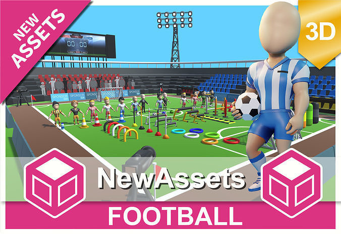 3D model Football Game Pack VR / AR / low-poly | CGTrader