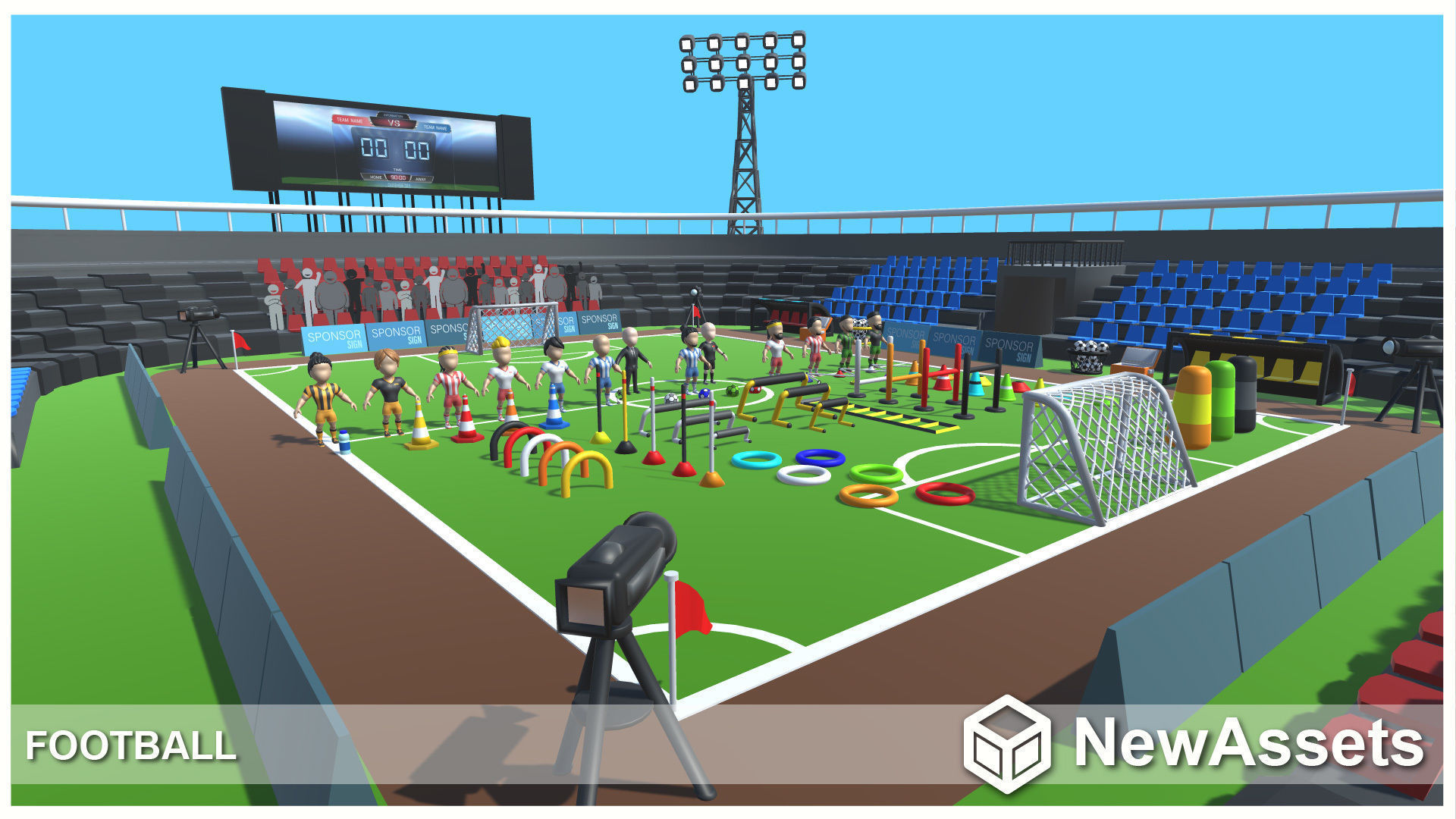 3D model Football Game Pack VR / AR / low-poly | CGTrader