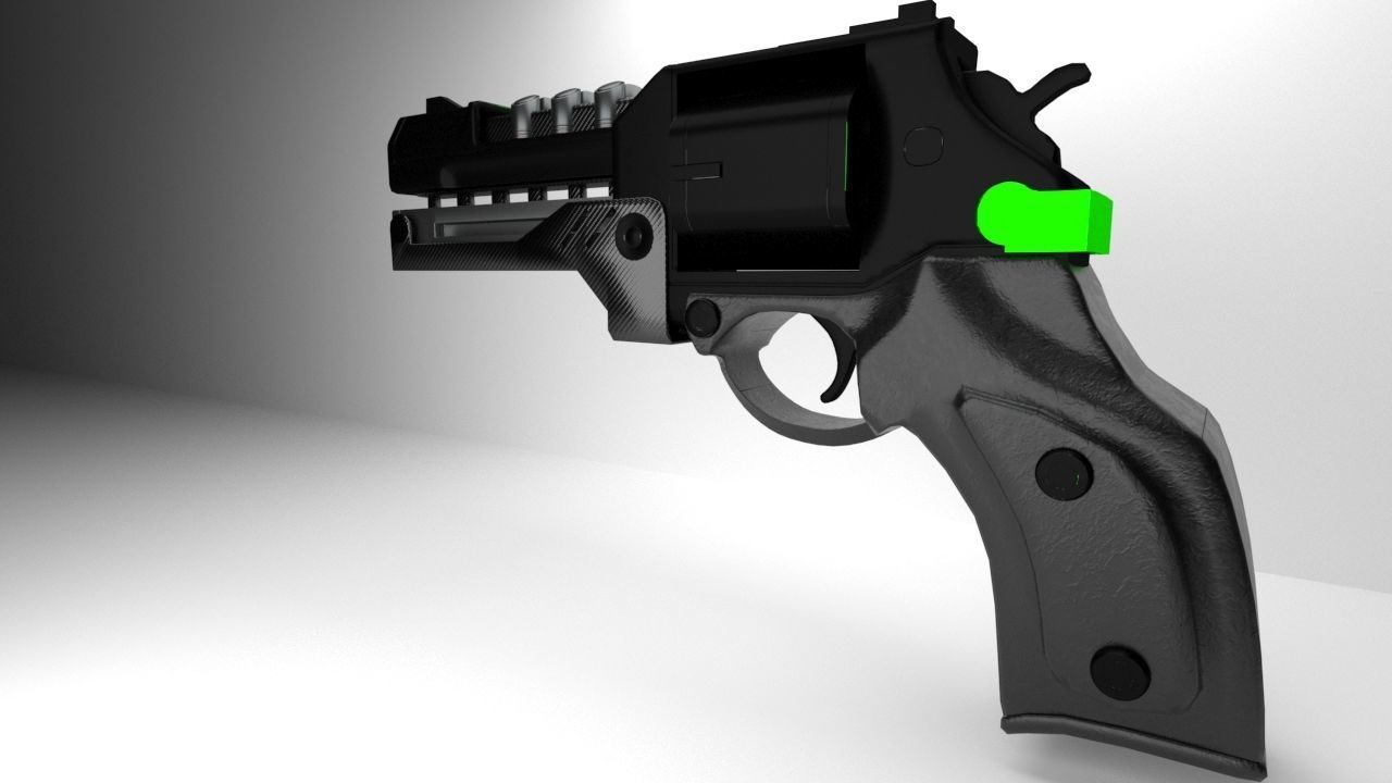 3D model Modern Revolver VR / AR / low-poly | CGTrader