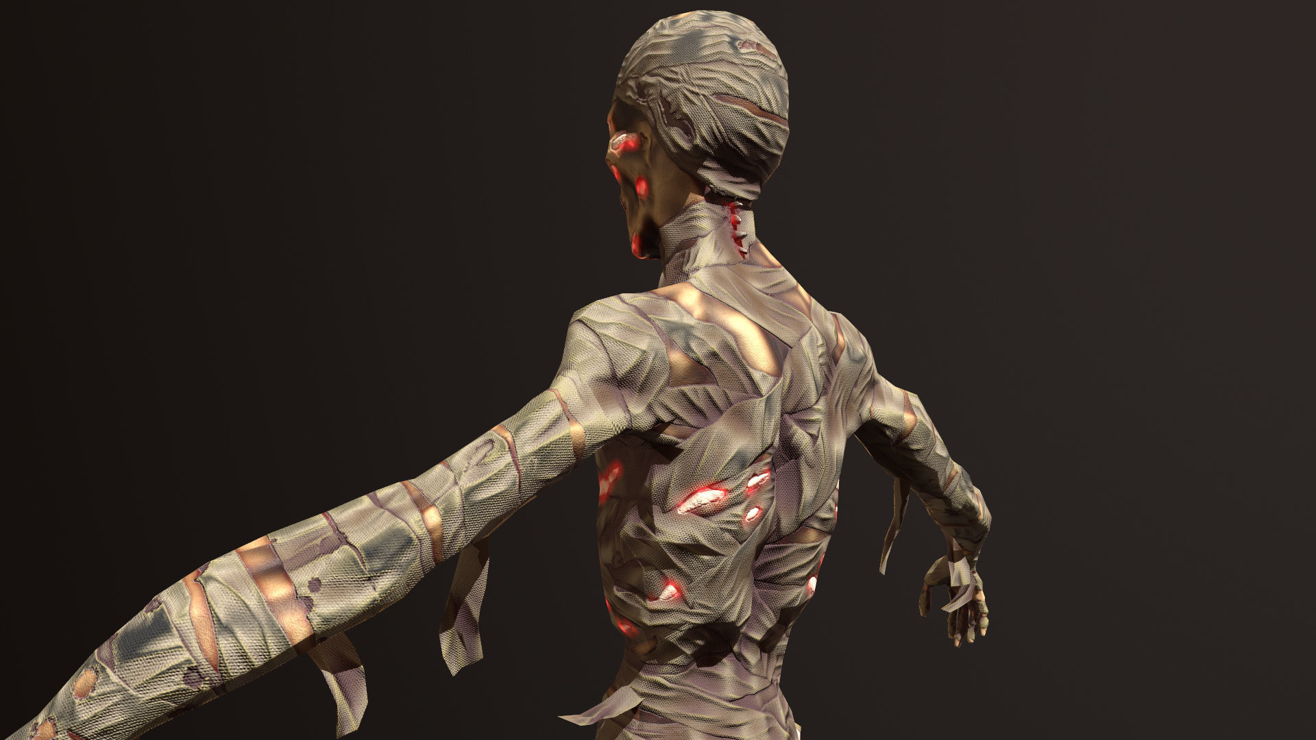3D model Mummy VR / AR / low-poly rigged animated | CGTrader