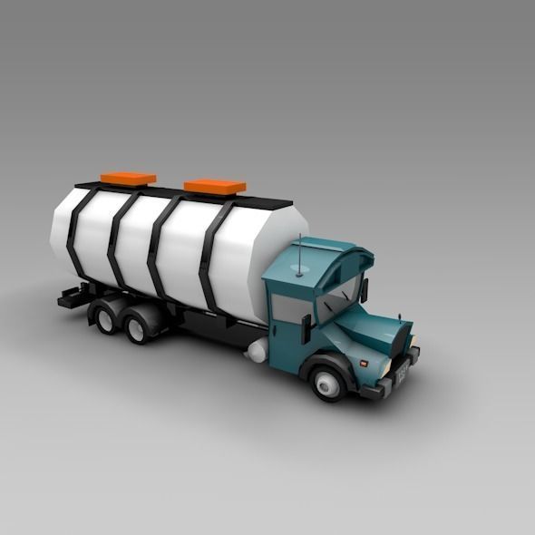 3D model low poly turck tank VR / AR / low-poly | CGTrader