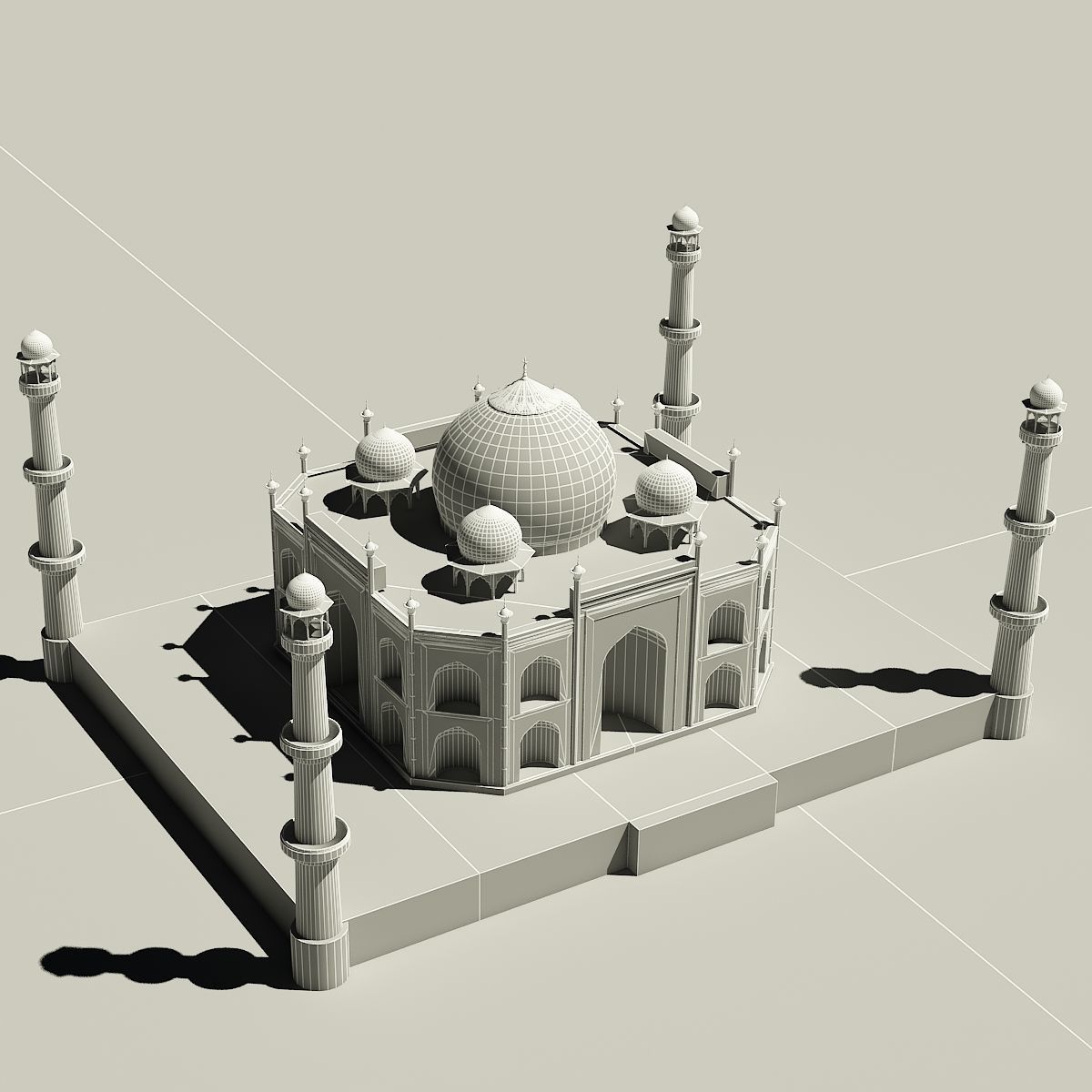 Taj Mahal 3D model 3D model | CGTrader