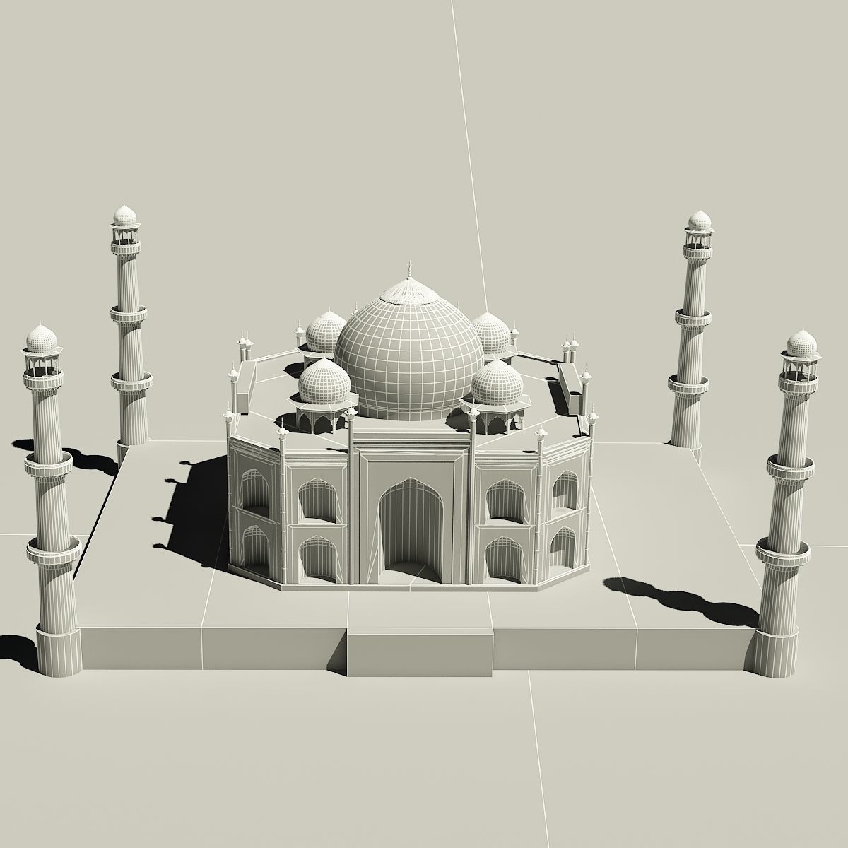 Taj Mahal 3D model 3D model | CGTrader