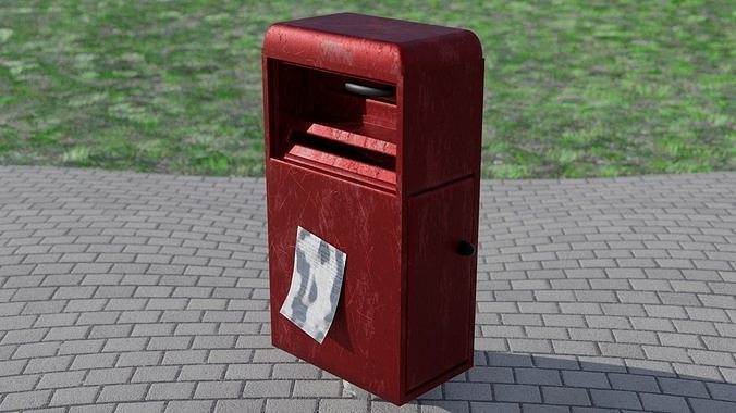 Realistic Post Box free VR / AR / low-poly 3D model | CGTrader