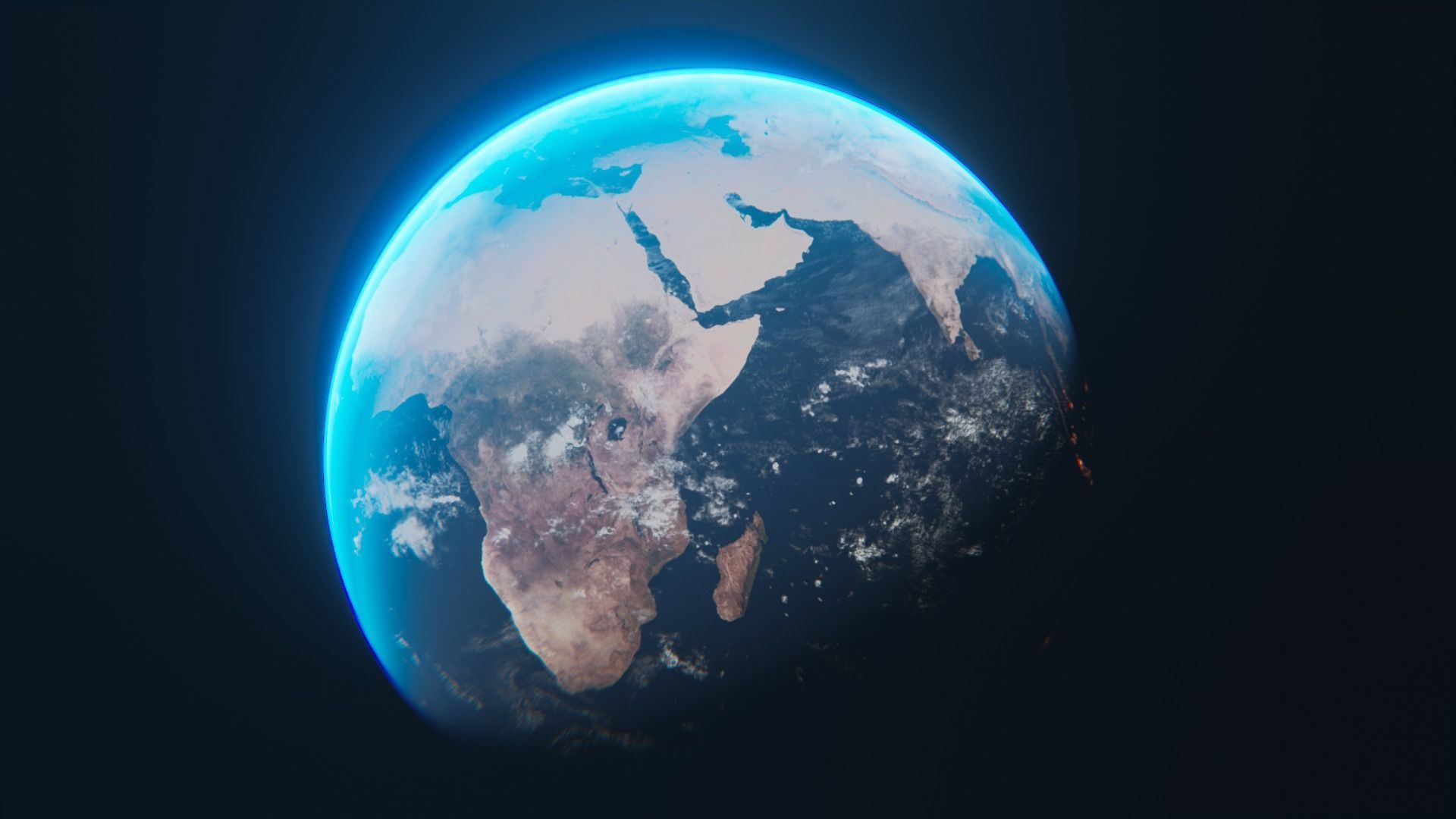 Earth Cinematic Blender free VR / AR / low-poly 3D model animated ...