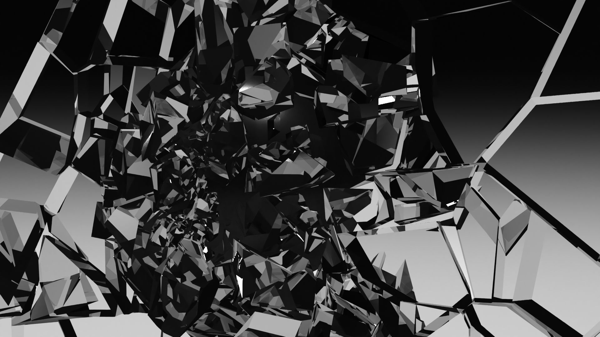 glass shattered animated 3D model animated | CGTrader