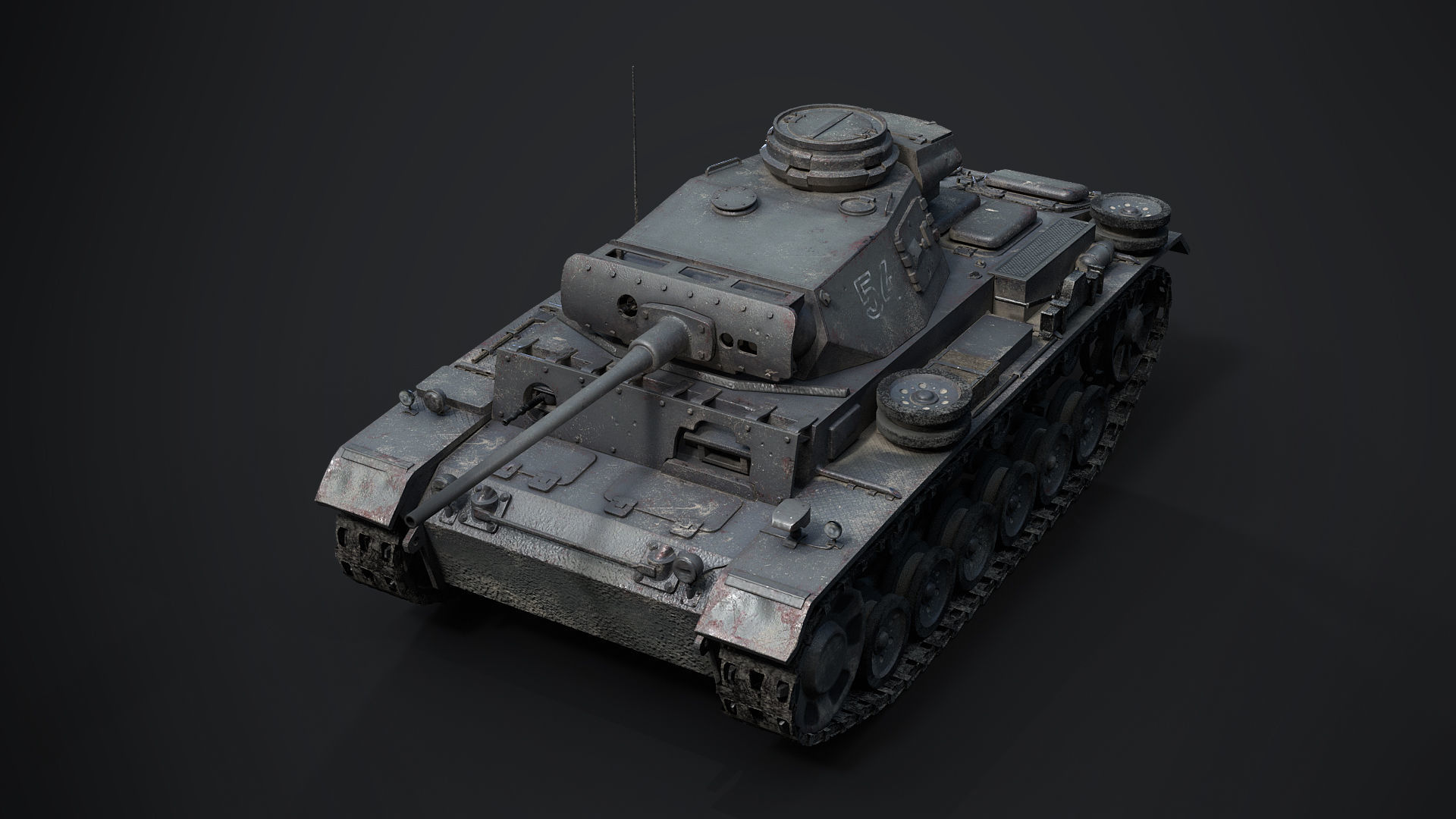 3D model Panzer 3 low poly VR / AR / low-poly | CGTrader