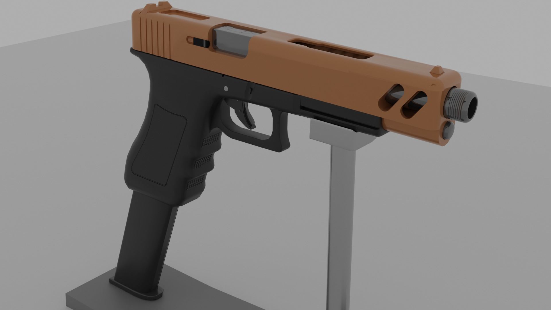Glock 18c free 3D model | CGTrader