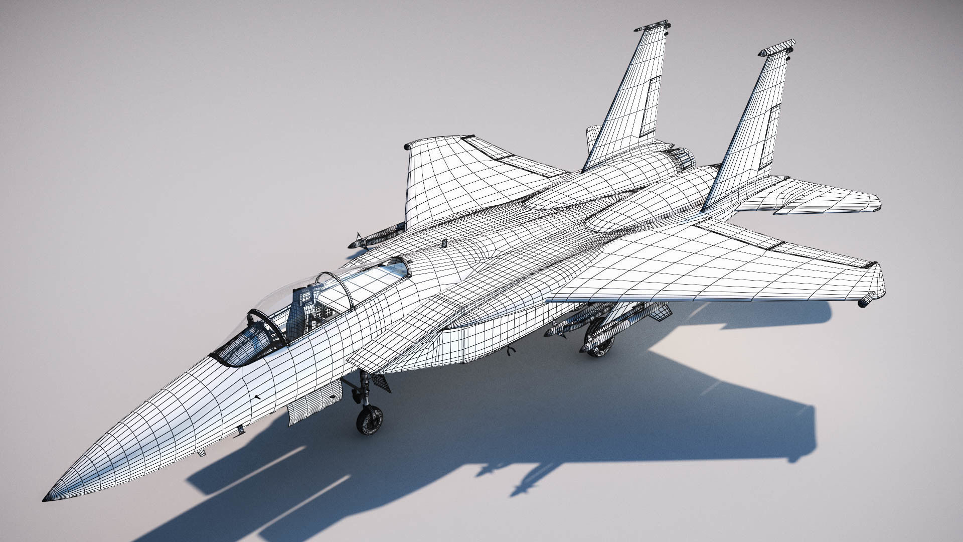 McDonnell Douglas F-15C Eagle rigged 3D model animated rigged | CGTrader