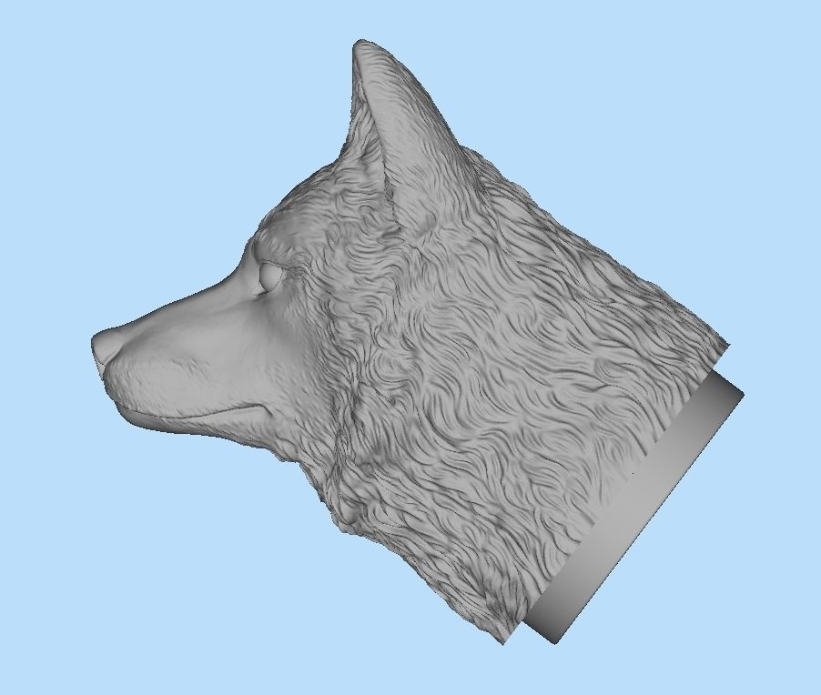 Fox head 3D model 3D printable | CGTrader