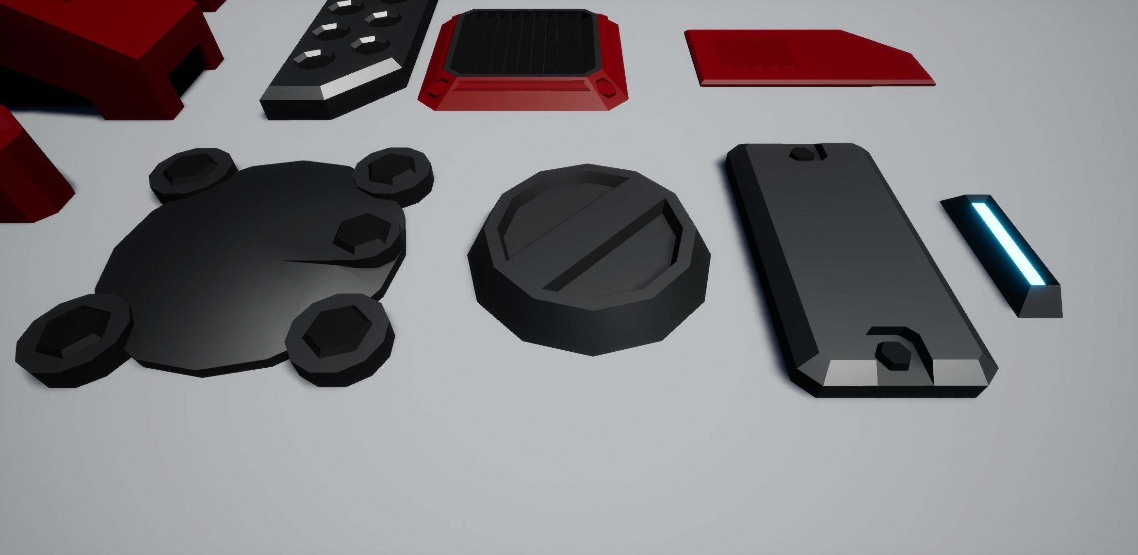 Low Poly Greebles free VR / AR / low-poly 3D model | CGTrader