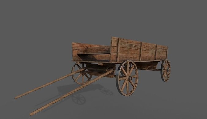 3D model Horse Cart VR / AR / low-poly | CGTrader