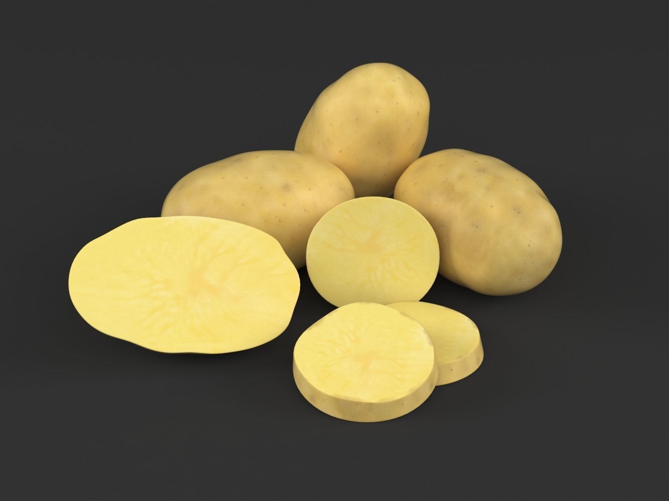 Potatoes 3D | CGTrader