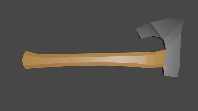 3D model Low Poly Axe VR / AR / low-poly | CGTrader