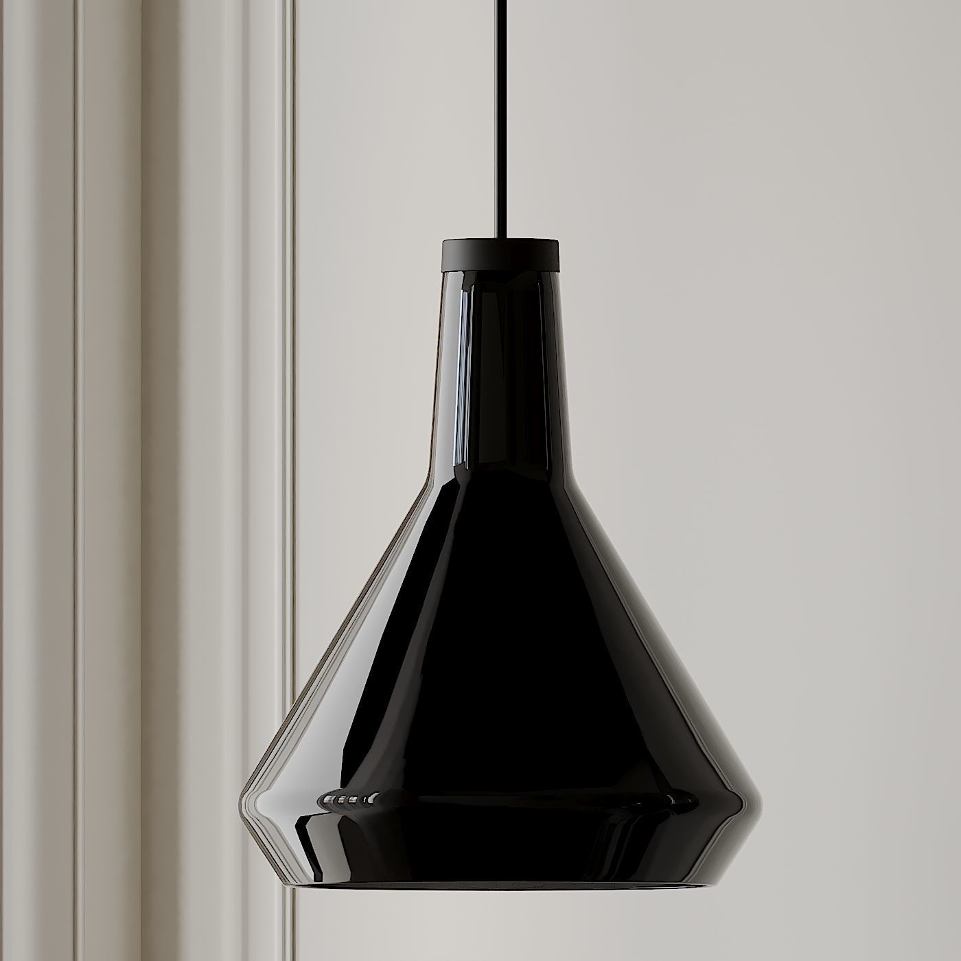 DROP TOP LAMP SHADE SET WITH PLUMEN 002 LED BULB 3D model | CGTrader