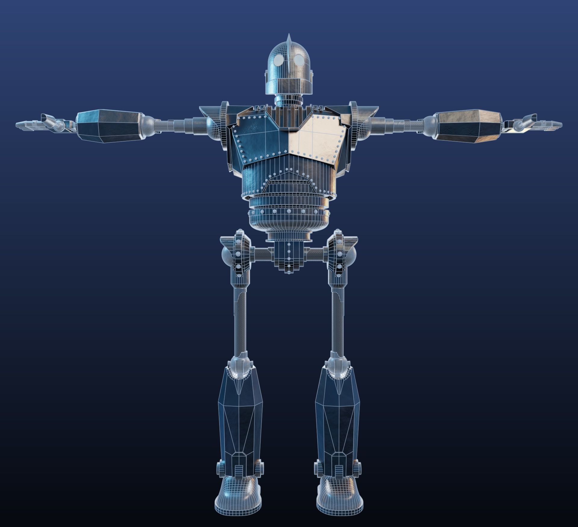 Iron Giant 3D model rigged | CGTrader